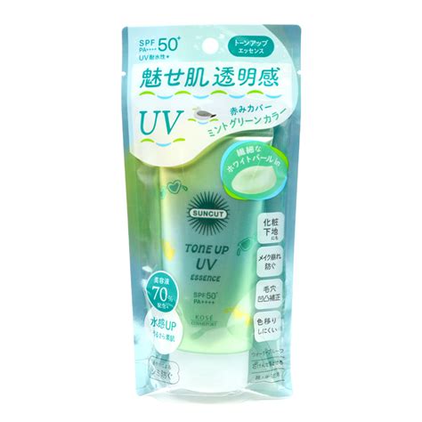 Kose 코스메틱 포트 선컷 톤업 Uv 에센스 민트 그린 Spf50 Pa 80g