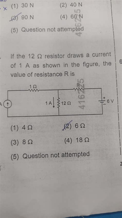 If The 12 Ω Resistor Draws A Current Of 1 A As Shown In The Figure The V