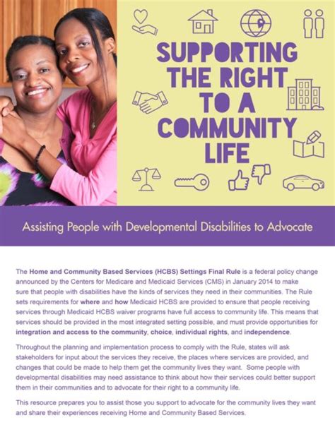 Hcbs Guide Supporting The Right To A Community Life The Council On Quality And Leadership