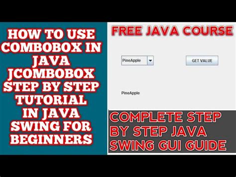 How To Use Jcombobox In Java Netbeans Combobox In Java Java Swing Tutorial Java Gui