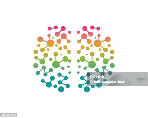 아이디어의 두뇌 일러스트 벡터 아이콘 로고 디자인 생각 개념에 대한 스톡 벡터 아트 및 기타 이미지 개념 과학 기하 도형 Istock