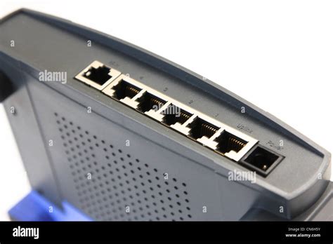 Network Ports Router Stock Photo Alamy