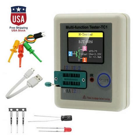 Dosaele Lcr Tc1 Transistor Tester Esr Capacitance Meter Electronic Component Npn Pnp