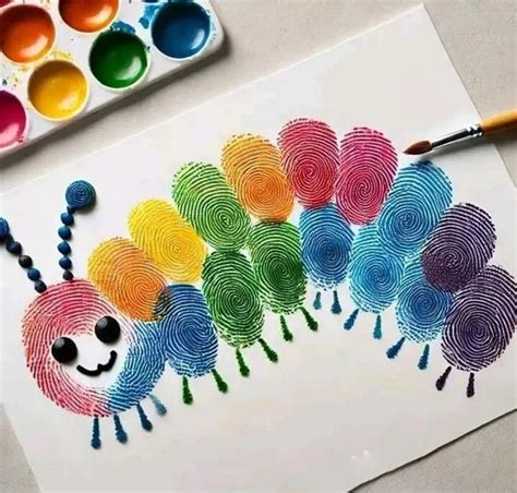 ترفند نقاشی با کف دست و اثر انگشت