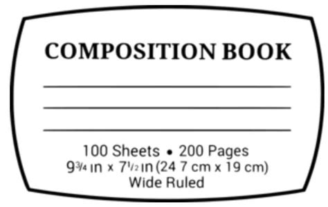 Composition Book Label At Elijah Elliston Blog