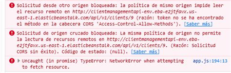 Javascript Solicitud Desde Otro Origen Bloqueada Aún Implementando El Modulo De Cors Y Su