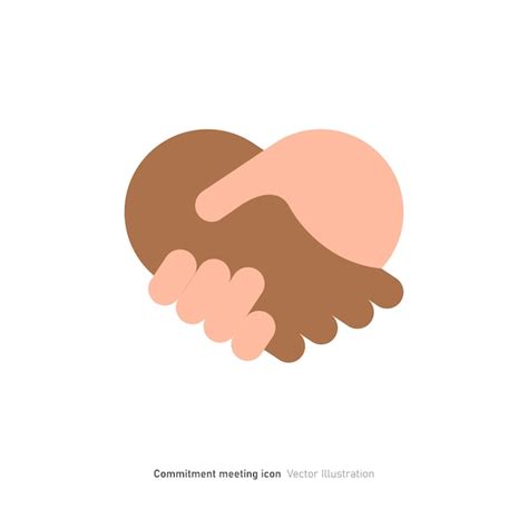 Premium Vector Handsake Commitment Meeting Agreement Icon Vector