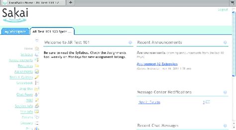 Sakai Course Web Page Download Scientific Diagram