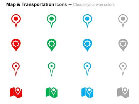 20 icons map powerpoint