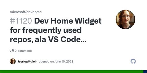 Dev Home Widget For Frequently Used Repos Ala VS Code Home Issue Microsoft Devhome