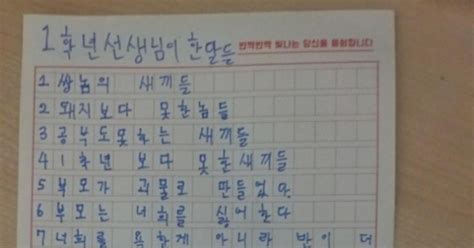 너희는 개xx 괴물이다 초등교사의 충격 막말 파문