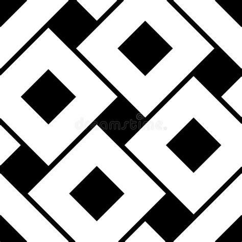 Vector Modern Seamless Geometry Pattern Squares Black And White