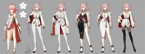 Yae Miko And Yae Miko Genshin Impact Drawn By Sylvia Huajiuhuajiu