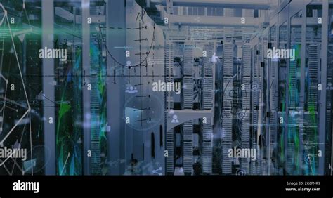 the data processing and digital interface concept is that computer servers process data all over