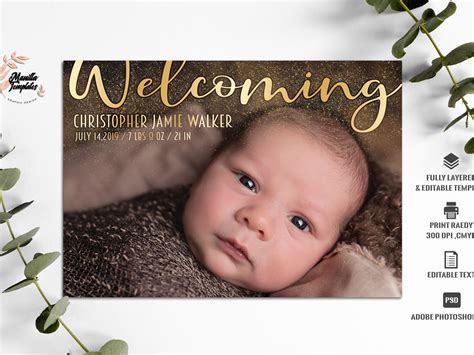 Newborn Announcement Template