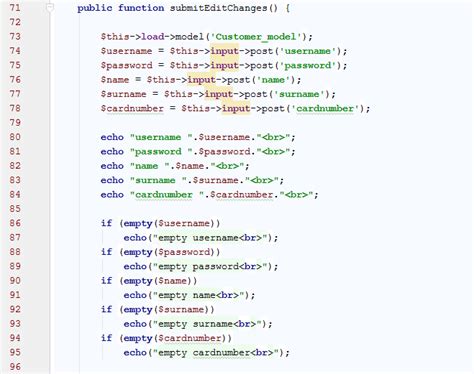 Codeigniter Display Database Fields In Html Form Then Edited Form