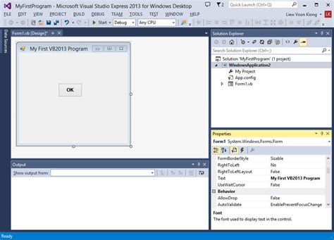 Vb2013 Figure1 5 Learn Visual Basic Programming Vb Net Vba And Classic Vb