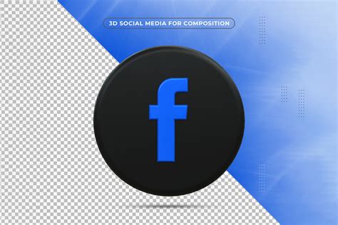 3d Facebook Icon Concept 3d Rendering Graphic By Vectbait · Creative