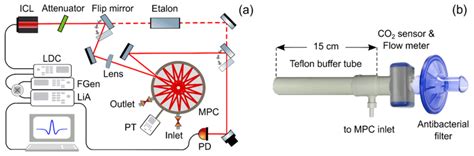 Schematic Drawings Of The Experimental Tdlas Setup A And The Breath