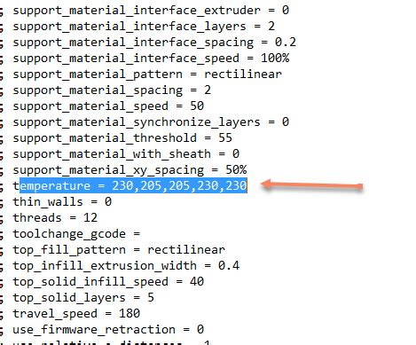 Different Extruder Temperature Setting For Second Layer Does Not Appear In Gcode File It S