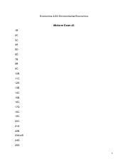 ECON 2J03 Midterm 2 V1 Answers 2 Pdf Economics 2J03 Environmental Economics Midterm Exam