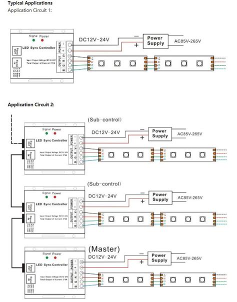 V LED Strip Light Controller With Keys Remote