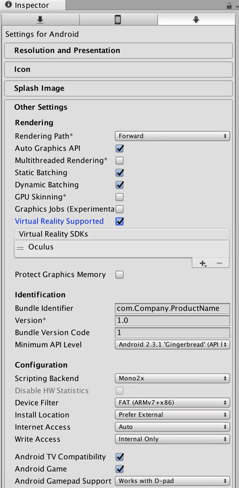 Setting Up Unity For Gear Vr Development Tutorialsforvr