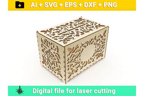 Box For Envelopes Personalized Vector For CNC Svg Vector