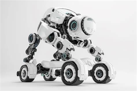 programmable four wheels drive 4wd robotic car premium ai generated image