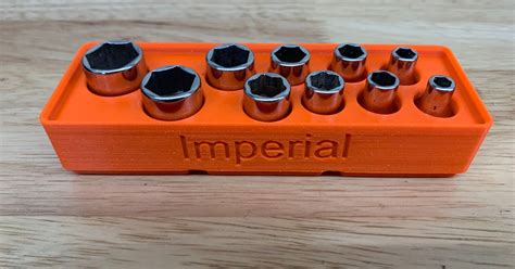 Gridfinity Socket Rail For 1 4 Drive Snap On Imperial Sockets By Pltaylor3 Download Free Stl