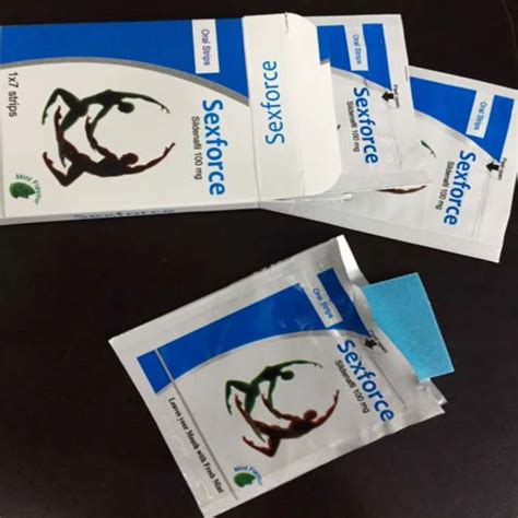 100mg Sexforce Sildenafil Citrate Oral Disintegrating Strip At ₹ 140pack Sildenafil Oral