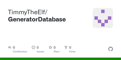 Github Timmytheelfgeneratordatabase