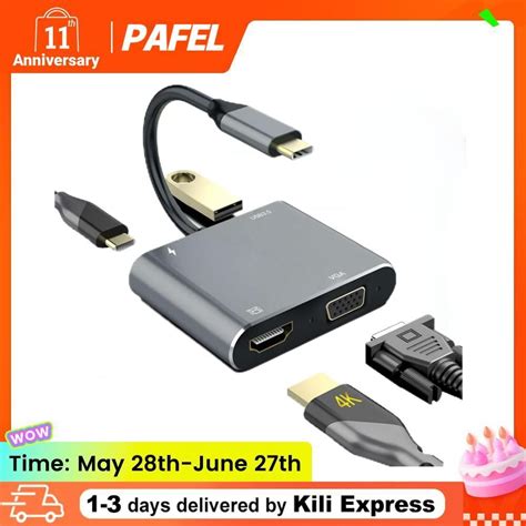 Best Price For Usb C Hub Hdmi Vga Multi Port Adapter In Hub Usb Otg Charging Power Pd