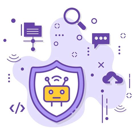 premium vector automated engaged conversations secure chat bot