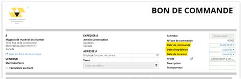 Comment créer et ajouter des bons de commande fournisseur