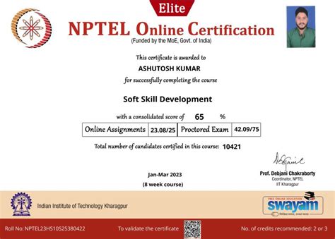 Ashutosh Kumar On Linkedin Nptel 8 Weeks