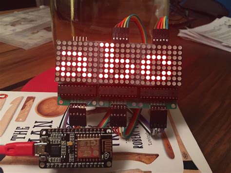 max7219 library for nodemcu in the making my2cents