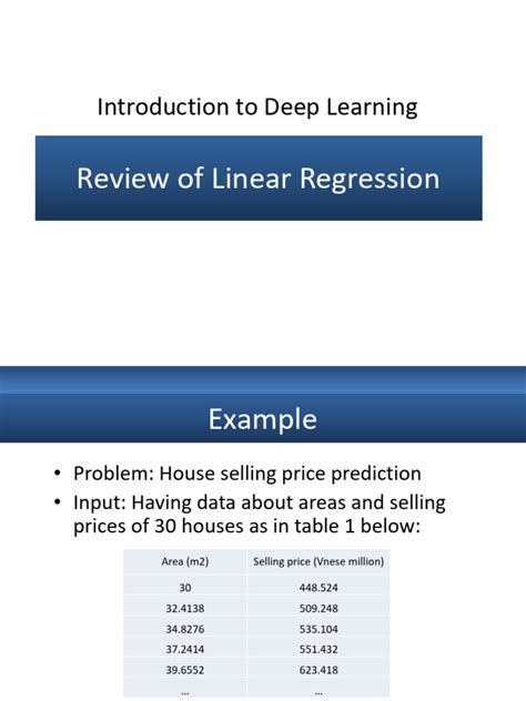 1 Review Of Linear Regression Pdf Linear Regression Regression