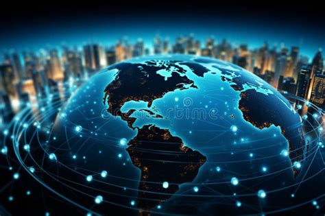 business connectivity global network connection concept with meticulously designed elements