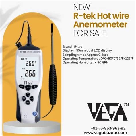 Digital R Tek Hot Wire Anemometer At ₹ 18000 Piece In Mumbai Id 2854878360348