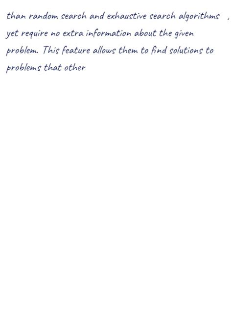 Solved Genetic Algorithms Are A Particular Class Of Evolutionary