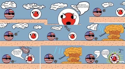 Usa Nukes Japan Country Ball Comic By Thehkp On Deviantart