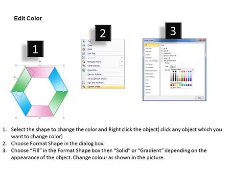 Editable Hexagon Diagram Powerpoint Template Slide PowerPoint Design