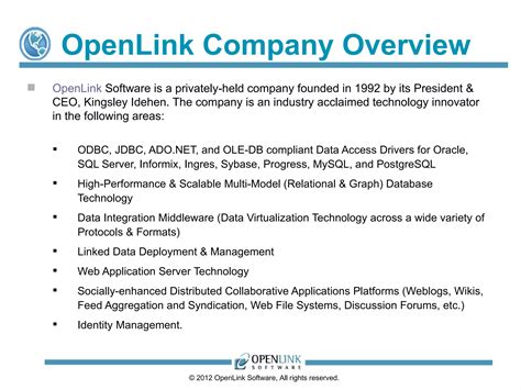 Exploiting Linked Open Data Via Microsoft Access Using Odbc File Dsns Ppt