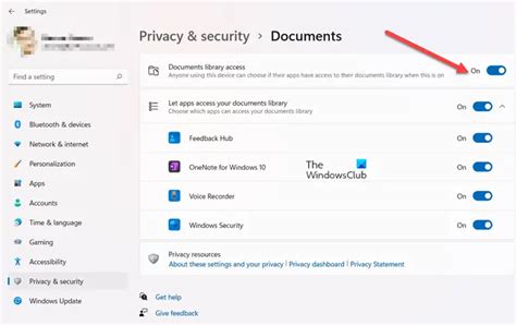 Disable Apps From Having Documents Library Access In Windows