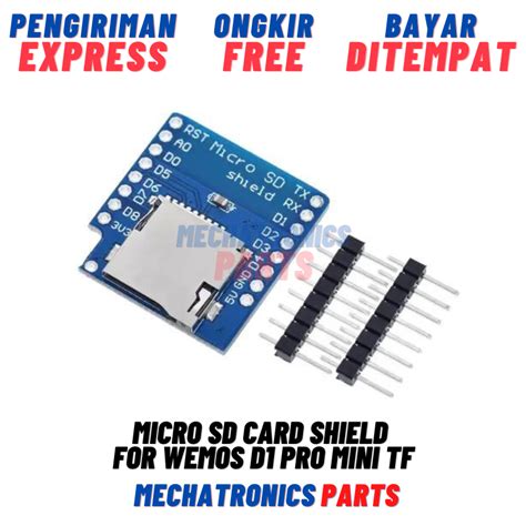 Jual Micro Sd Card Shield For Wemos D1 Pro Mini Tf Shopee Indonesia