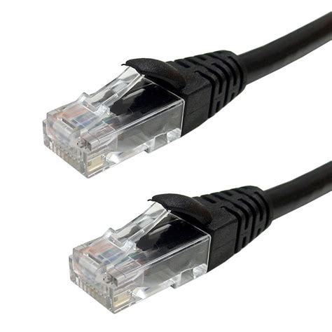 Rj45 Cat6 Plenum Utp Solid Patch Cable Cmpft6 Black