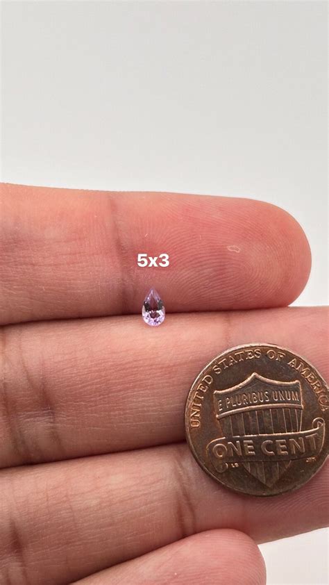 Loose Rose Amethyst Pear Shape Gemstone Available In 5x3mm 14x9mm Etsy