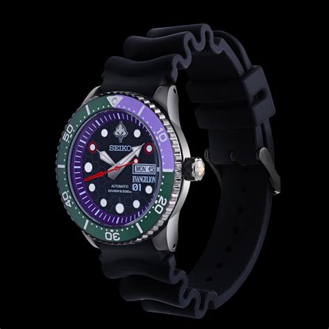 Evangelion X Seiko Collaboration Eva 01 Divers Watch Eva 01 Model