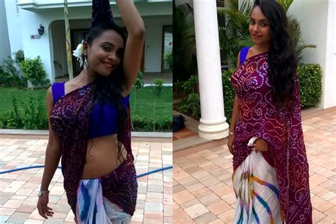 Nehal Vadoliya Hot Photos Omg बिकिनी छोड़ साड़ी लपेटकर कैमरे के